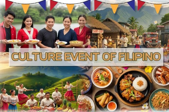 Filipino Cultural Event Landscape Posters Template | PosterMyWall