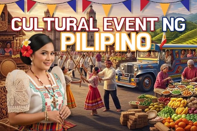 Filipino Cultural Event Landscape Posters Template | PosterMyWall