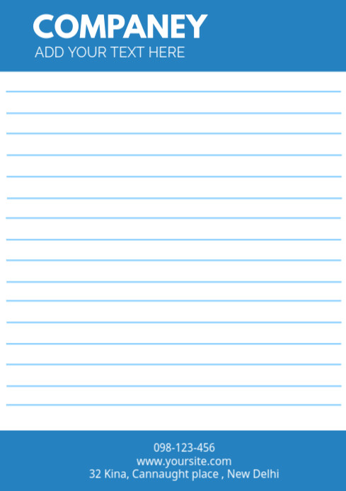 Fill In The Blanks Letterhead A4 Template | PosterMyWall