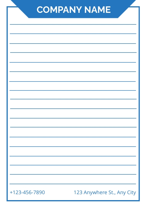Copy of Fill In The Blanks Letterhead Template | PosterMyWall