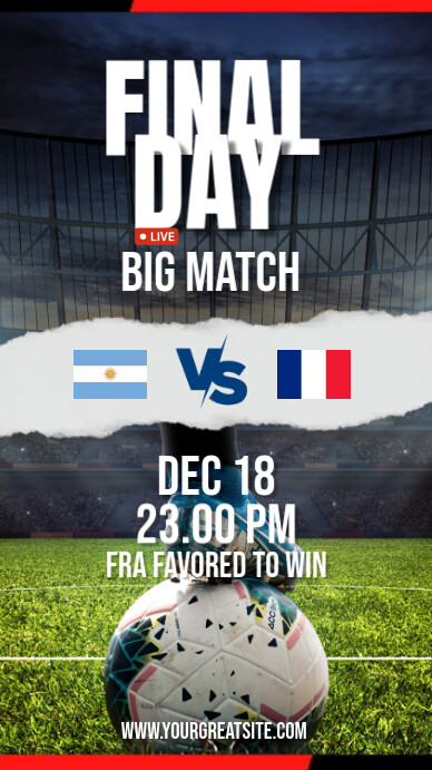 Copy of Final Day Worldcup Championship | PosterMyWall