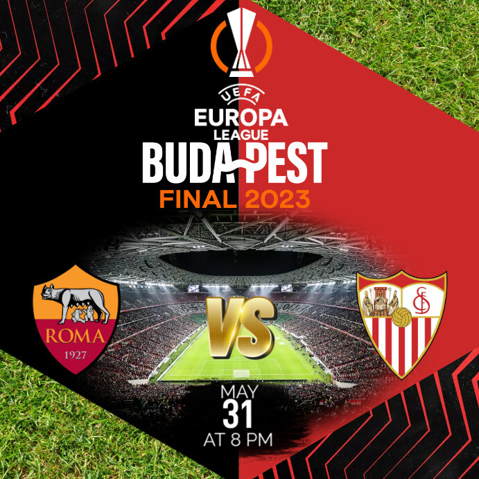 FINAL EUROPE LEAGUE FOOTBALL MATCH Template | PosterMyWall