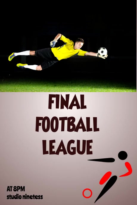 Copy of final football league poster | PosterMyWall