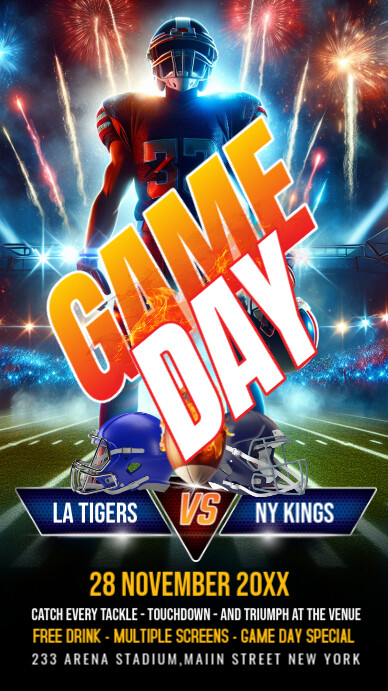 FINAL FOOTBALL MATCH Template | PosterMyWall