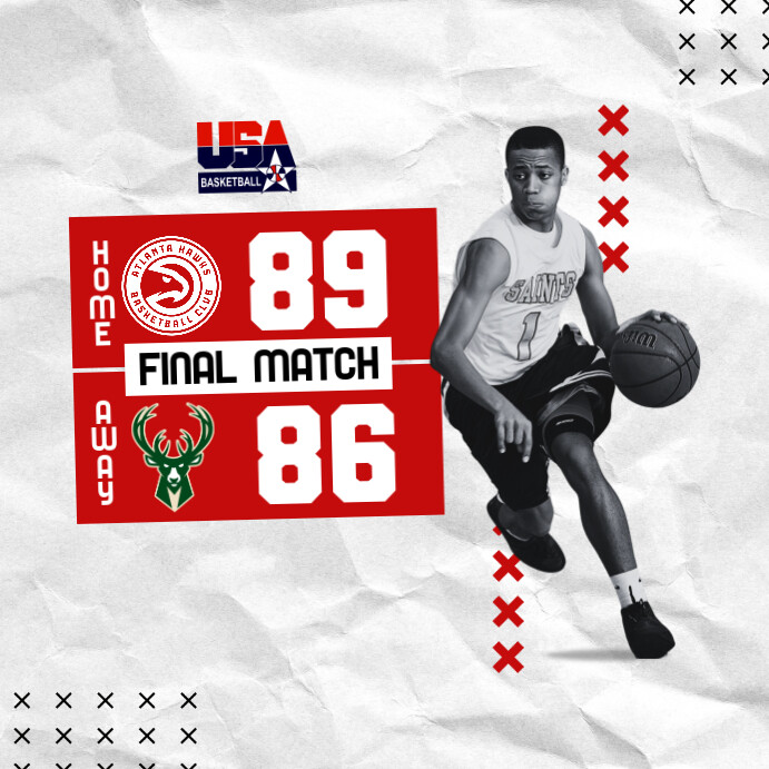 Copy of Final Match Basketball Design Templates | PosterMyWall
