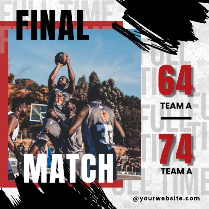 final match basketball template | PosterMyWall