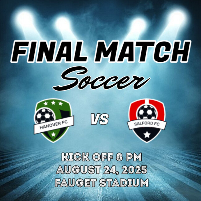 Final Match Template | PosterMyWall