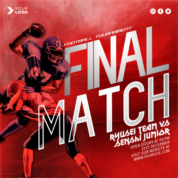 Copy of Final Match Football Tournament | PosterMyWall