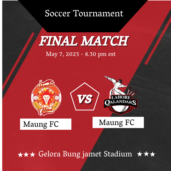 Copy of final match template | PosterMyWall
