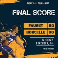 Basketball final score template | PosterMyWall