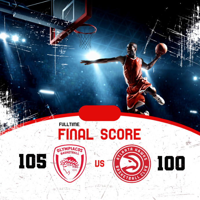 Plantilla de Final Score Basketball Design Templates | PosterMyWall
