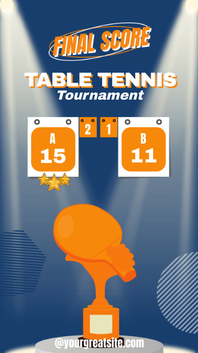 Final Score Table Tennis Tournament Template | PosterMyWall
