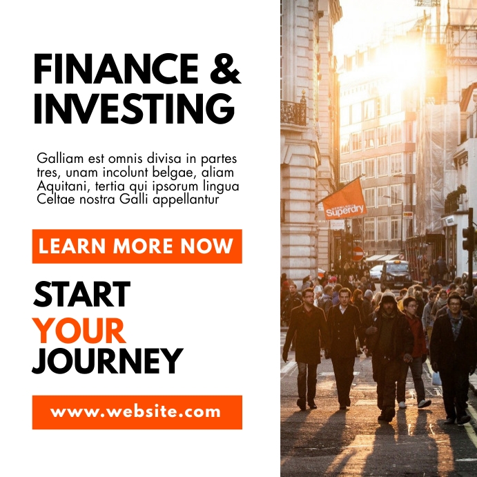 finance & investing instagram post advertisem Template | PosterMyWall