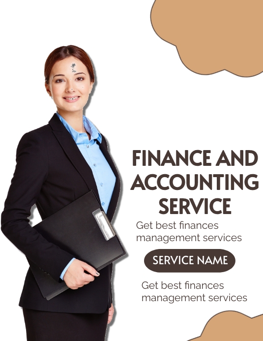 Finance and accounting service template | PosterMyWall