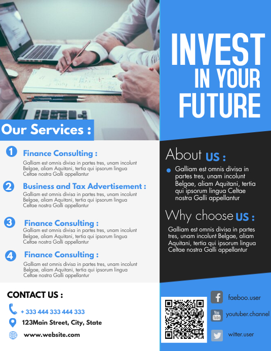 finance and investing flyer design template | PosterMyWall