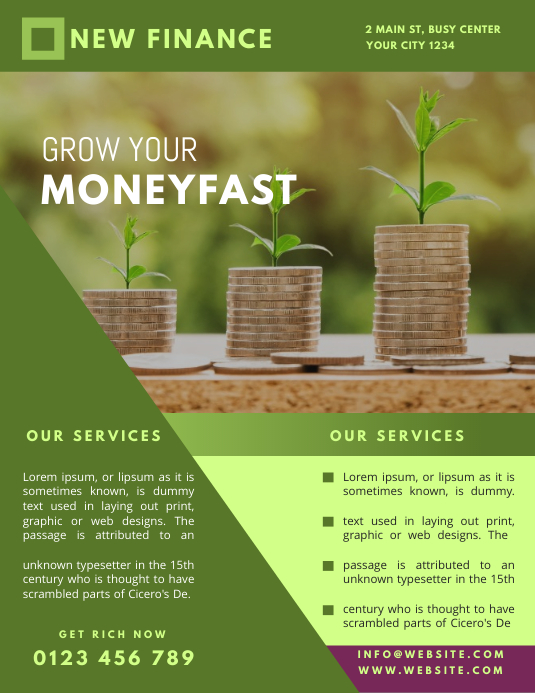 FINANCE COMPANY FLYER Template | PosterMyWall