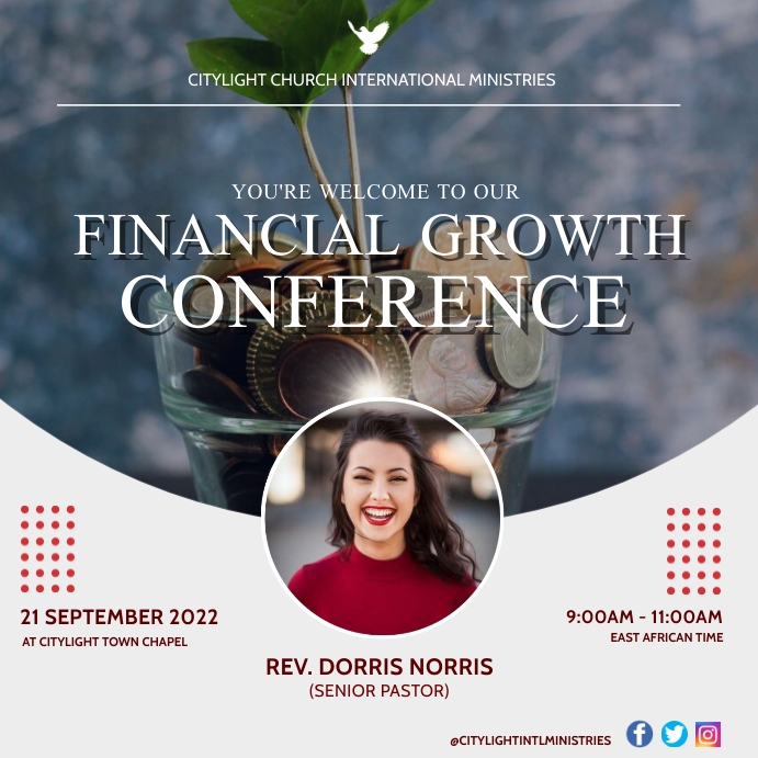 finance conference church flyer design Template | PosterMyWall