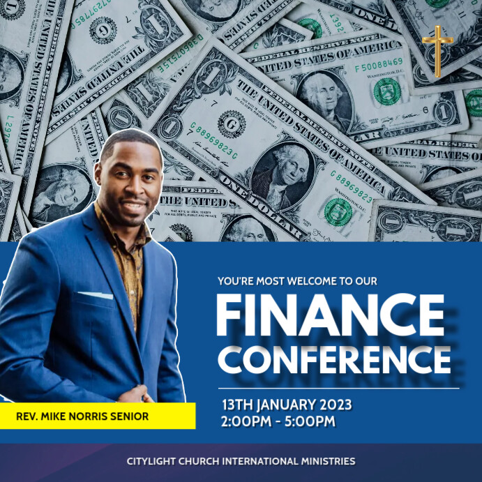 finance conference church flyer template | PosterMyWall