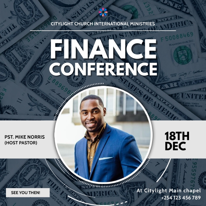 finance conference church flyer template | PosterMyWall