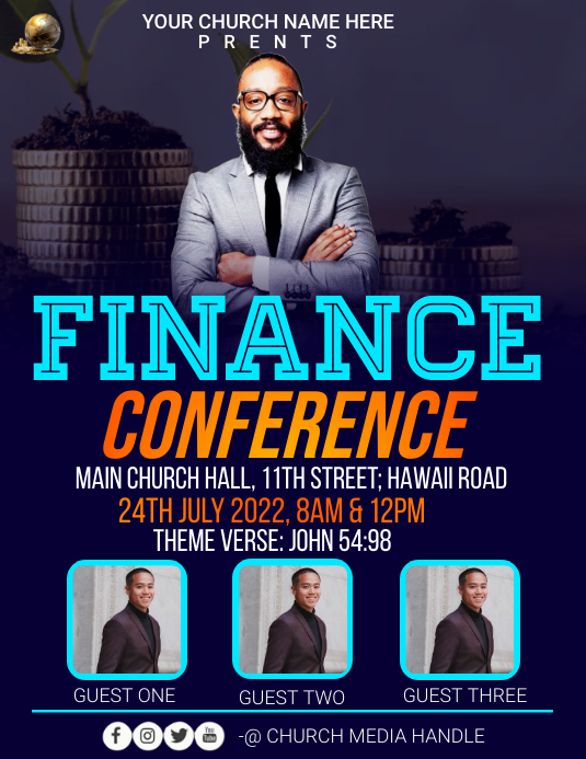 finance conference Template | PosterMyWall