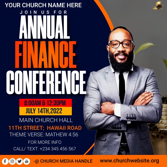 Copy of finance conference | PosterMyWall