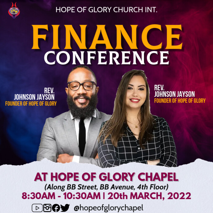 Finance Conference Template | PosterMyWall