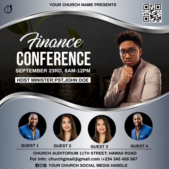 finance conference Template | PosterMyWall