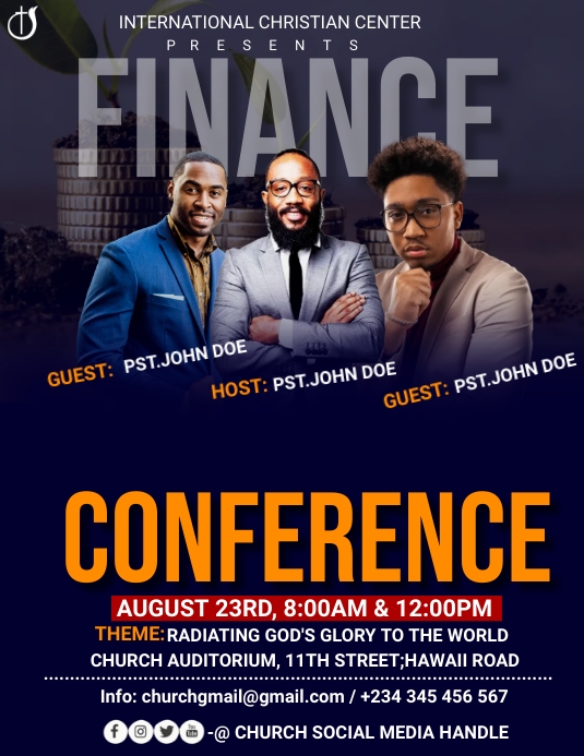 finance conference Template | PosterMyWall
