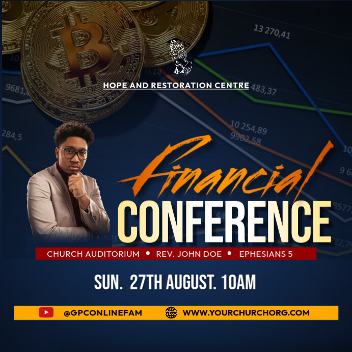 Finance conference Template | PosterMyWall