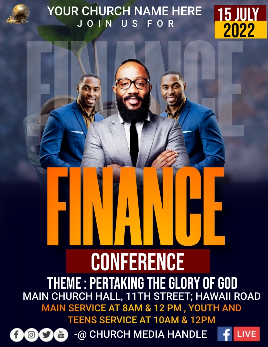 finance conference Template | PosterMyWall
