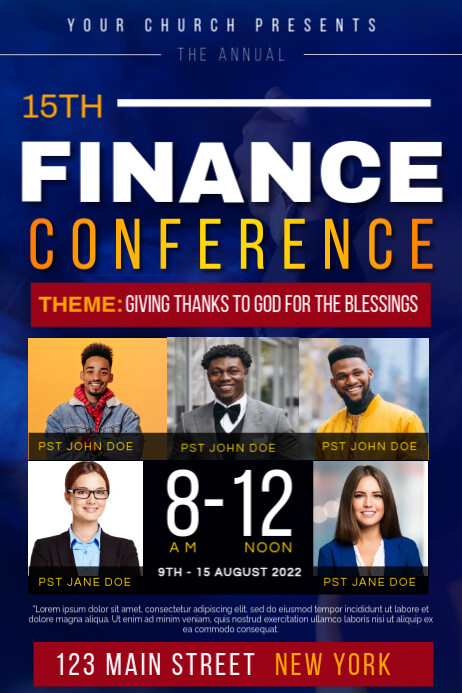Finance Conference Template | PosterMyWall