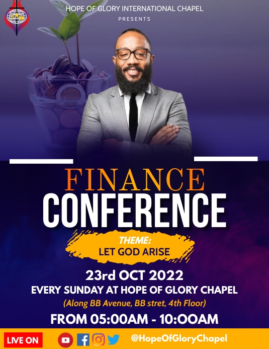 Finance conference Template | PosterMyWall