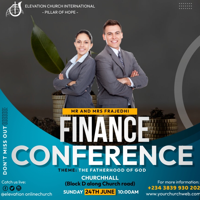 Finance Conference Template | PosterMyWall
