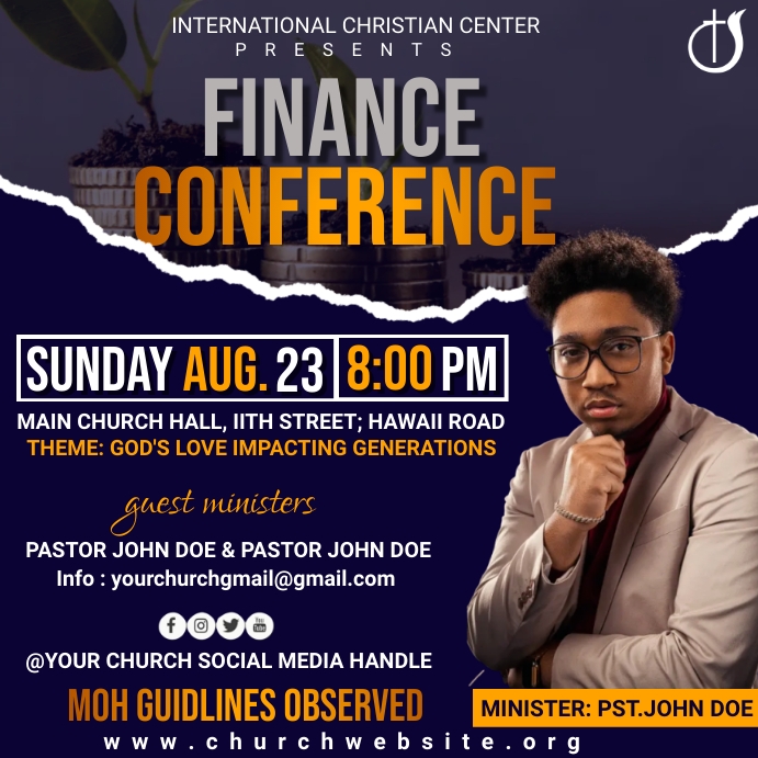 Copy of finance conference | PosterMyWall