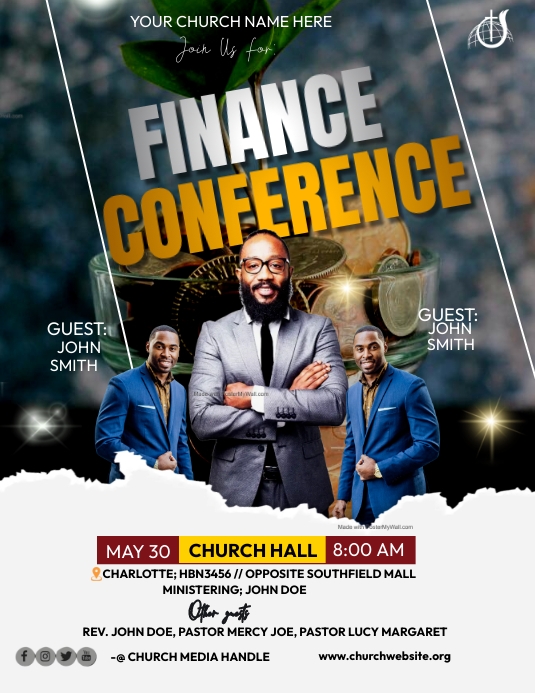Modèle Conférence sur Les Finances | PosterMyWall