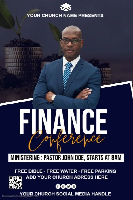 Plantilla de De La Conferencia de Finanzas de | PosterMyWall