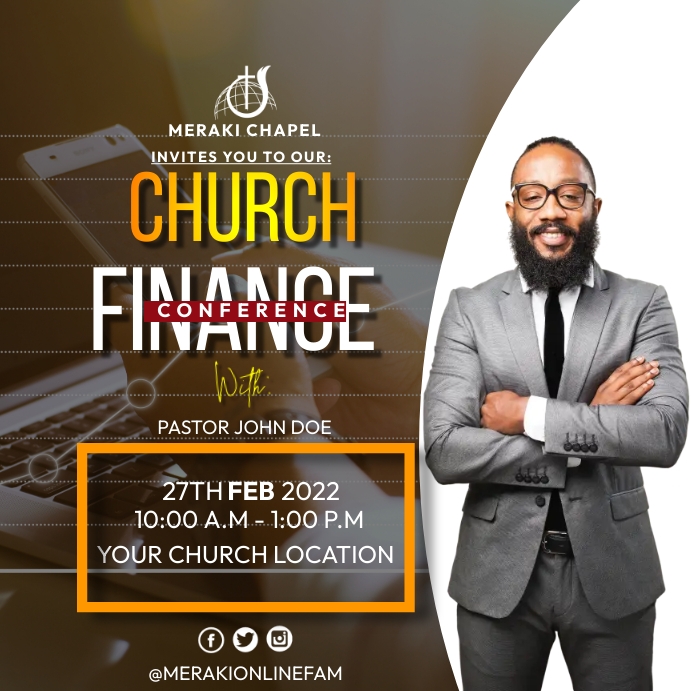 Finance conference Template | PosterMyWall