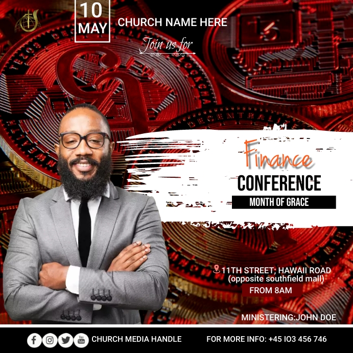 Finance conference Template | PosterMyWall