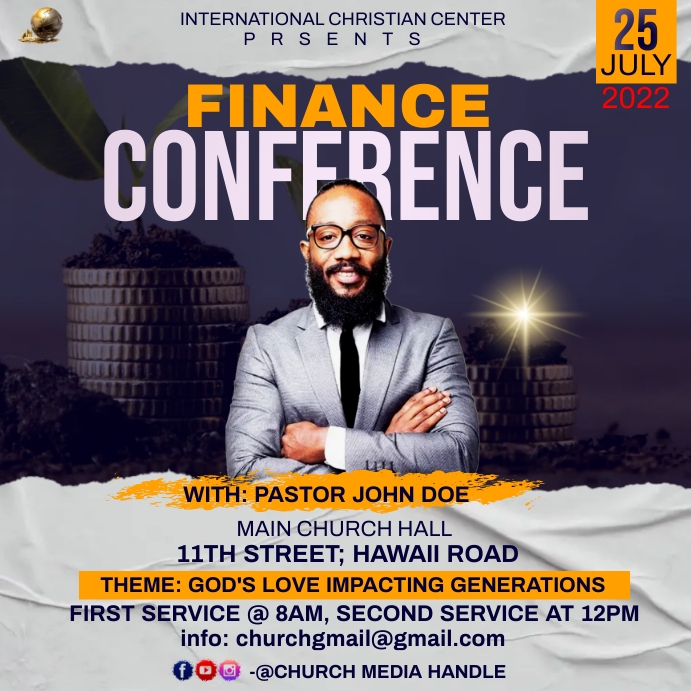 finance conference Template | PosterMyWall