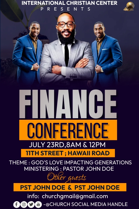 finance conference Template | PosterMyWall