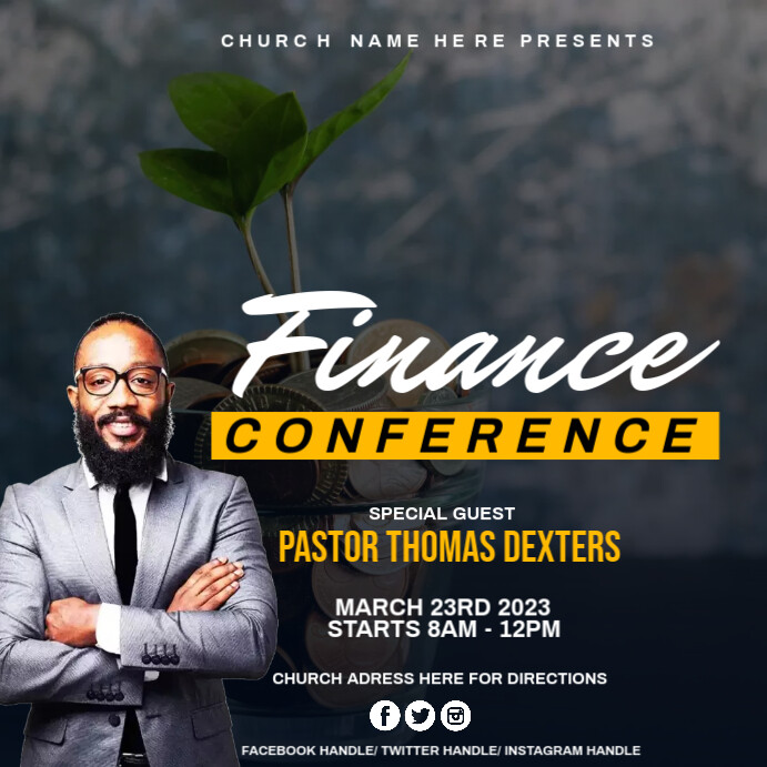 finance conference Template | PosterMyWall