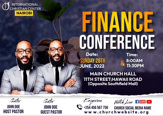 finance conference Template | PosterMyWall