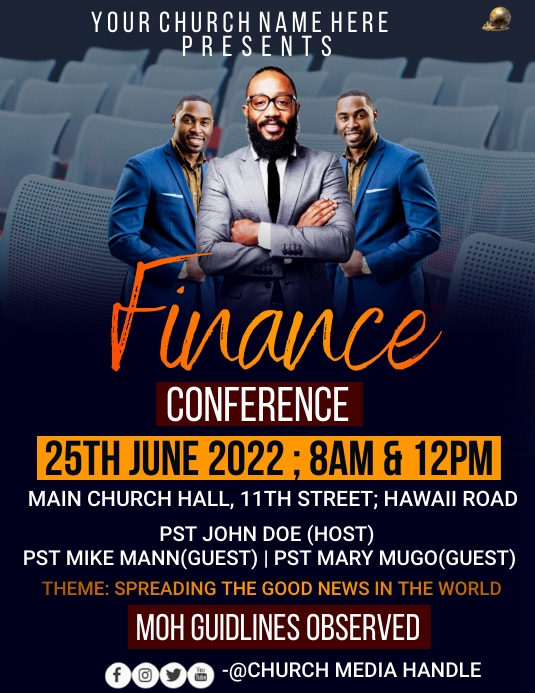 finance conference Template | PosterMyWall