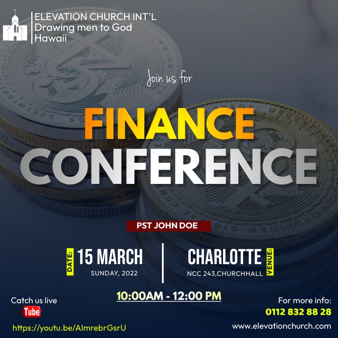 Plantilla de Conferencia de Finanzas de | PosterMyWall