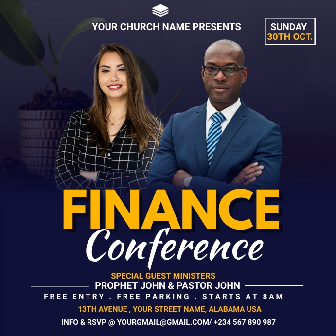 finance conference Template | PosterMyWall