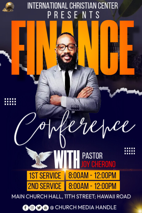 finance conference Template | PosterMyWall