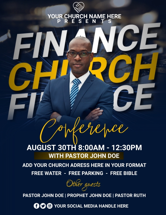 finance conference Template | PosterMyWall