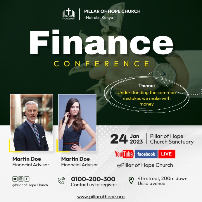 Finance conference Template | PosterMyWall