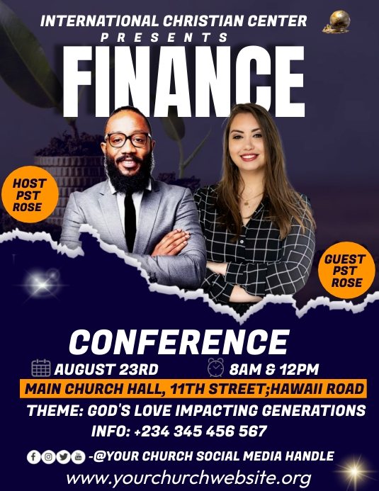 finance conference Template | PosterMyWall