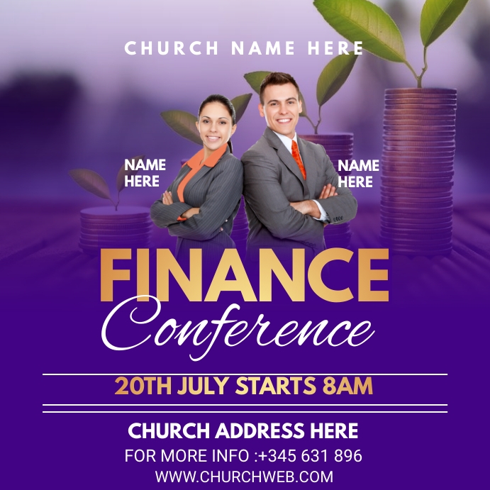 Finance conference Template | PosterMyWall
